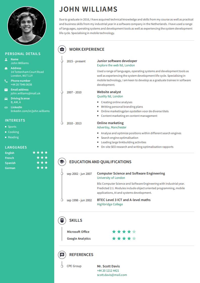 20+ Professional Resume Examples & Templates for your resume