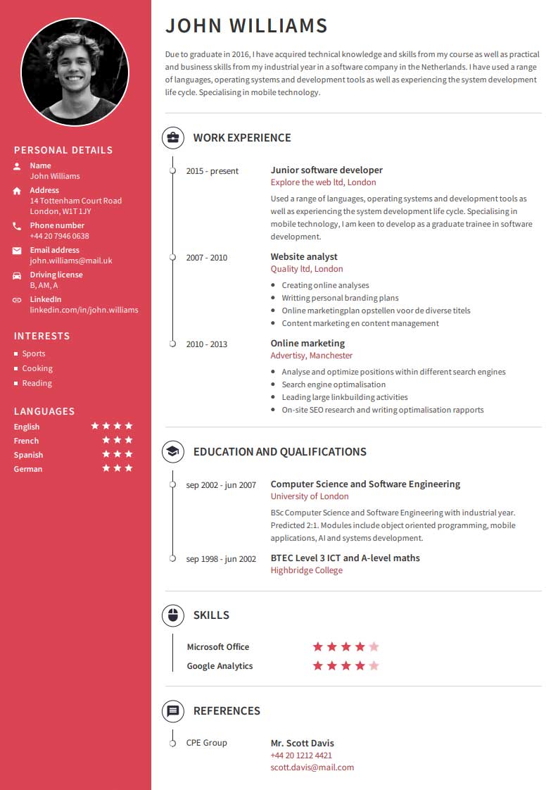 Professional CV Templates for 2025 | Create Your Perfect CV