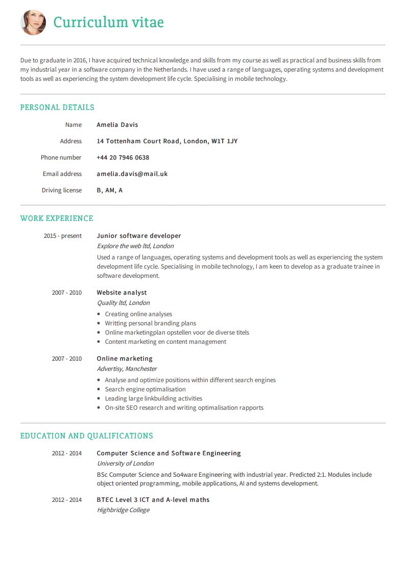 20+ Professional Resume Examples & Templates for your resume