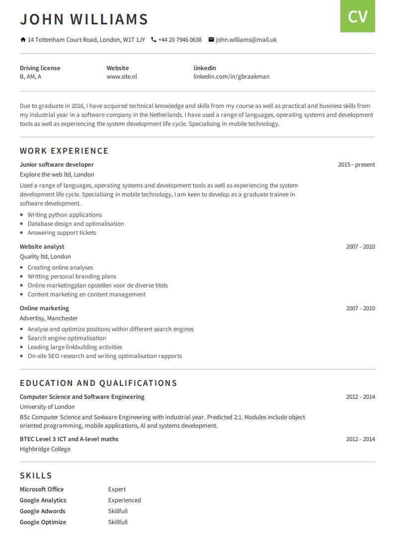 Professional CV Templates for 2025 | Create Your Perfect CV